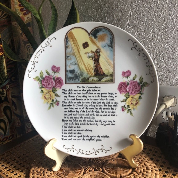 Authentic Original Vintage Style | Dining | Vintage Ten Commandments ...